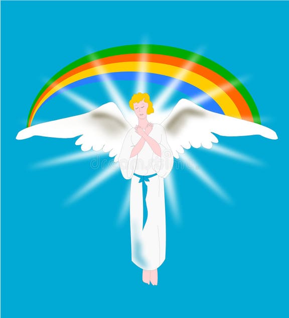 Rainbow Angel Wings Stock Illustrations – 2,247 Rainbow Angel Wings ...