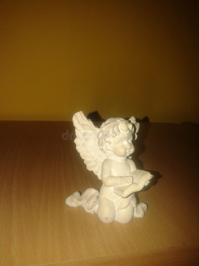 Angel stock image. Image of angel, reading, alone, book - 86800485