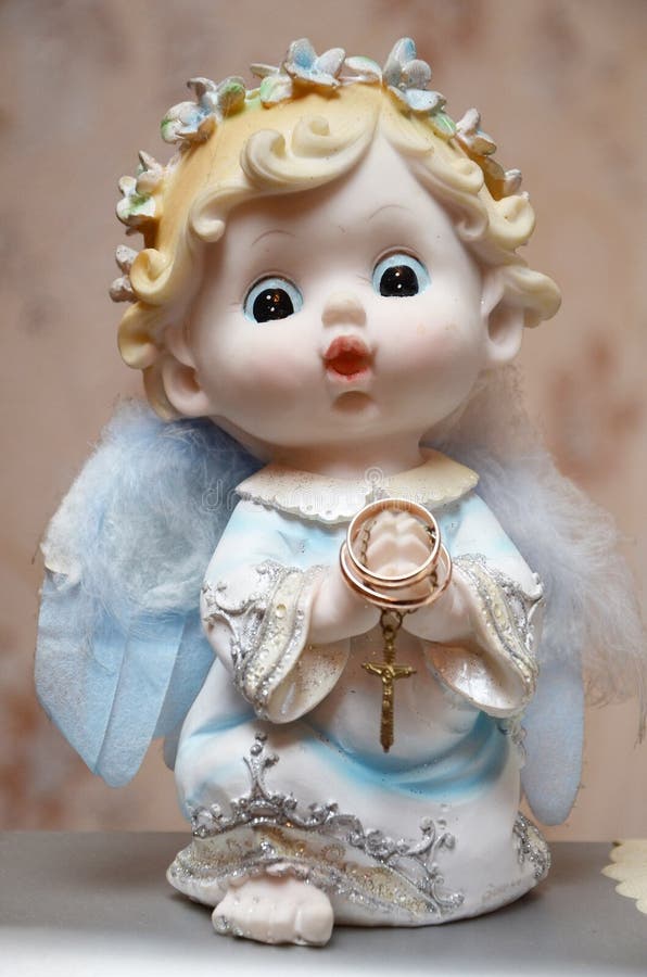 Angel with rings stock image. Image of rings, love, church - 57755635
