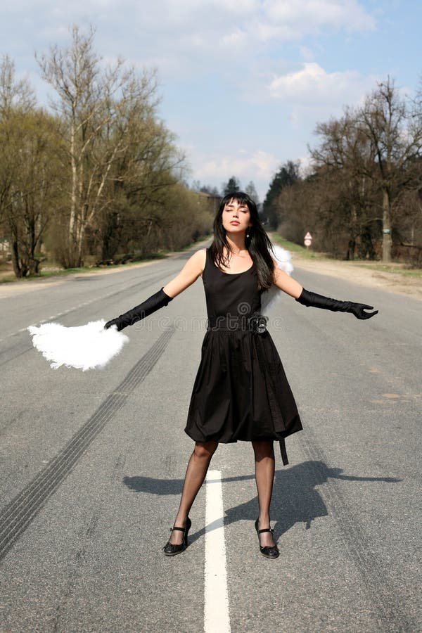 Angel At Road Picture. Image: 8301845