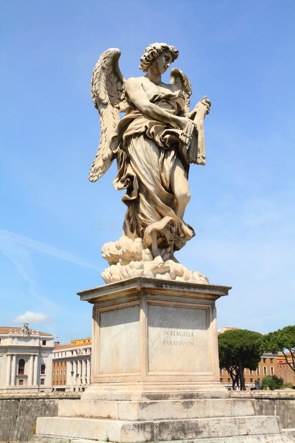 Angel Statue In Rome, Italy Stock Photo - Image of icon, statue: 1451804