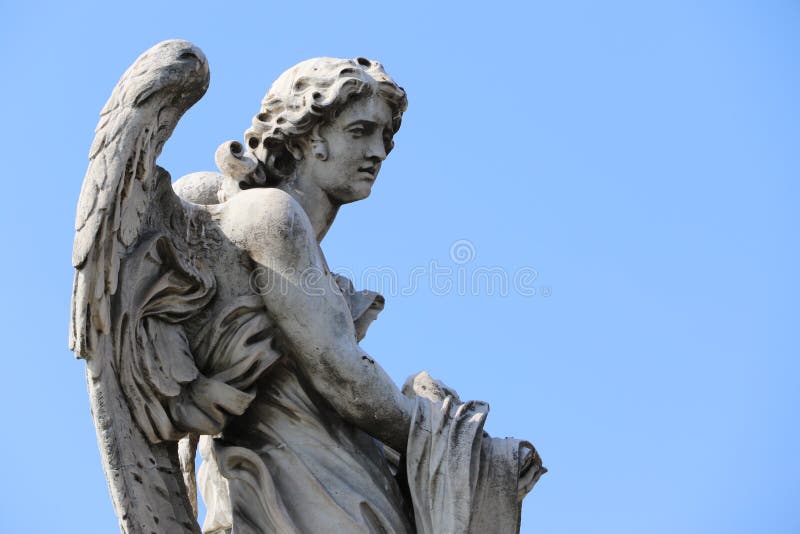 Angel in Rome stock image. Image of famous, rome, divine - 76706011