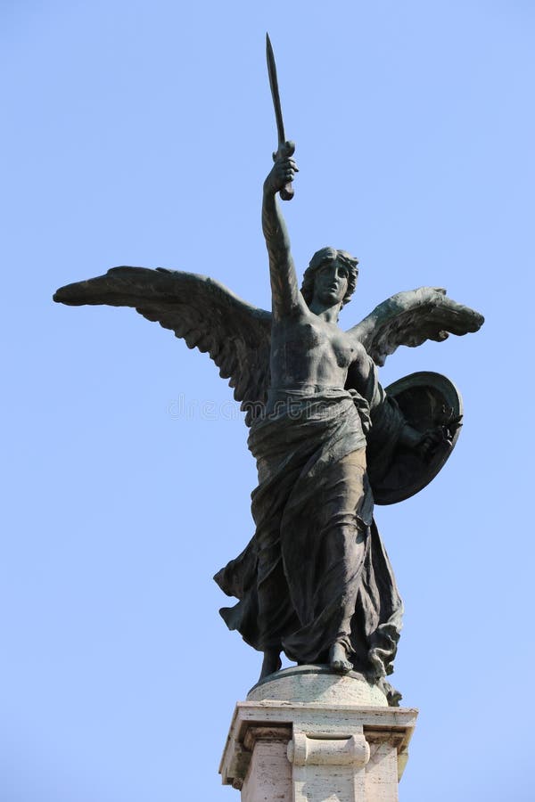 Angel in Rome stock photo. Image of historic, tourism - 76705820