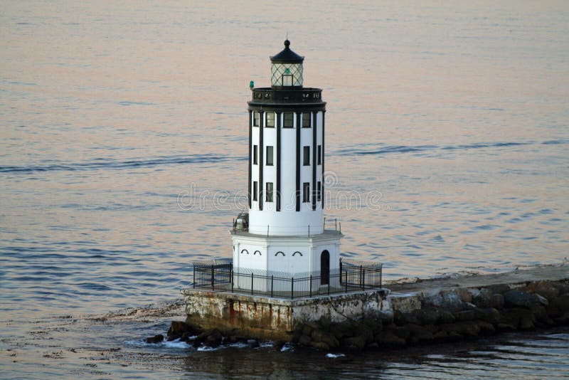 Angel S Gate Lighthouse (CA 02073 Stock Image - Image of landmark ...