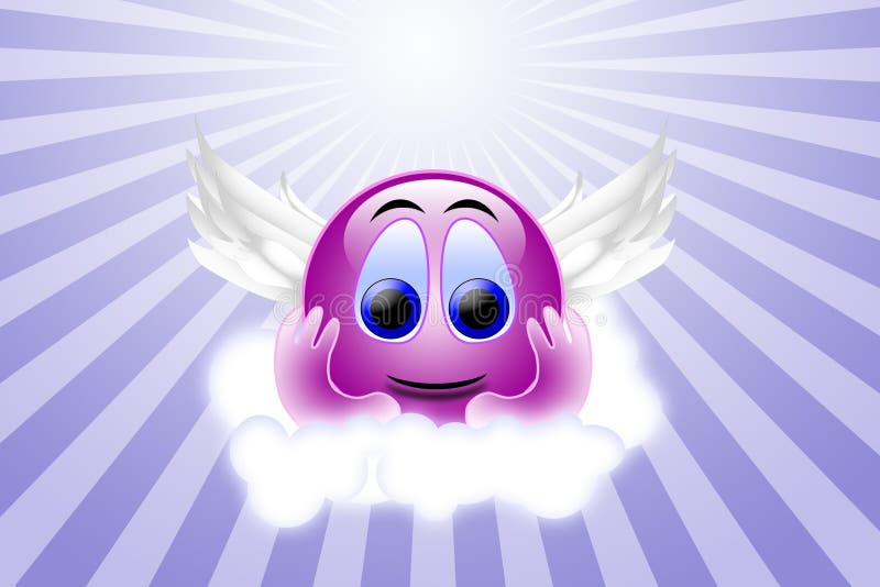 Angel smile stock illustration. Illustration of cloud - 10898068
