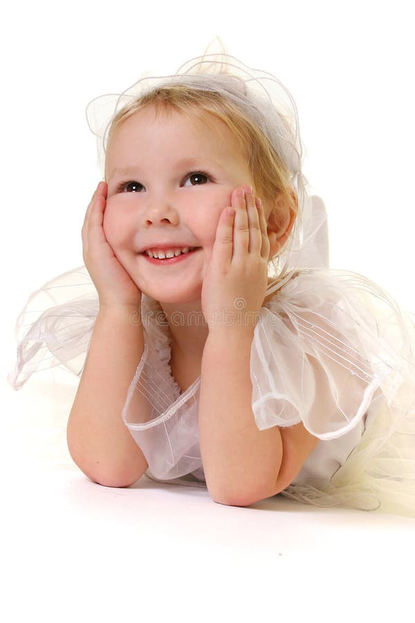 Angel smile stock image. Image of feminine, cute, costume - 17928953