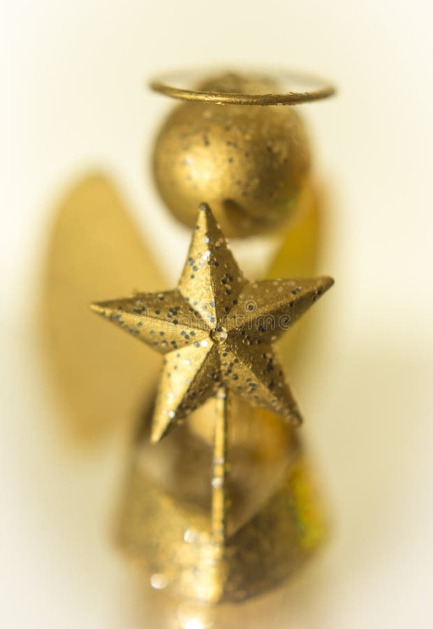 Angel with Star in the Hands Stock Photo - Image of gold, catholic ...