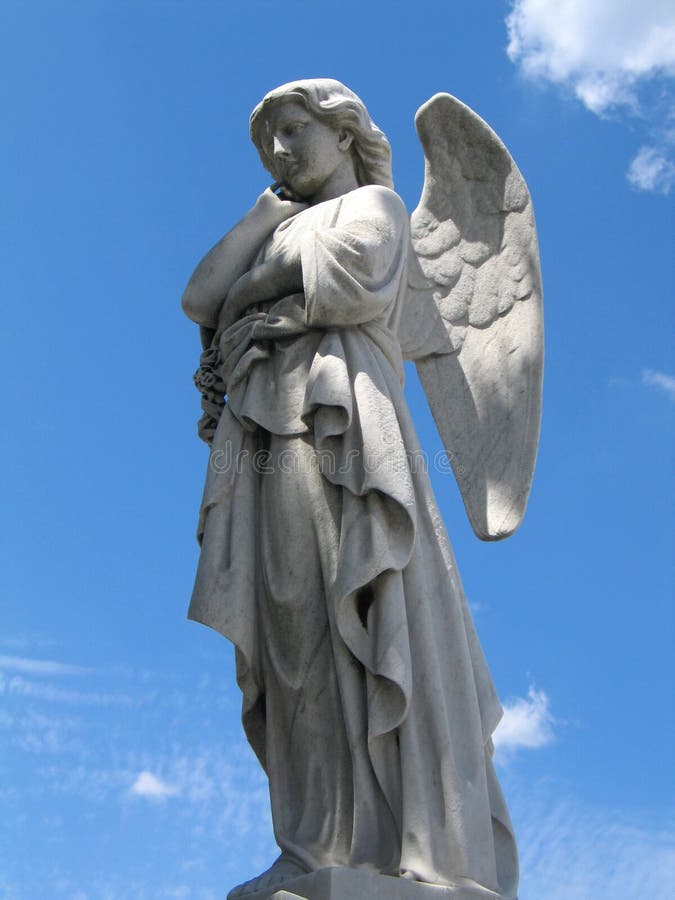 Angel statue stock photo. Image of angel, black, faith - 10035412