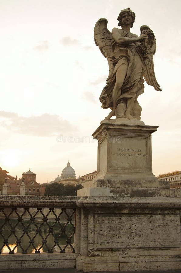 Angel statue stock photo. Image of religion, europe, dusk - 42141516