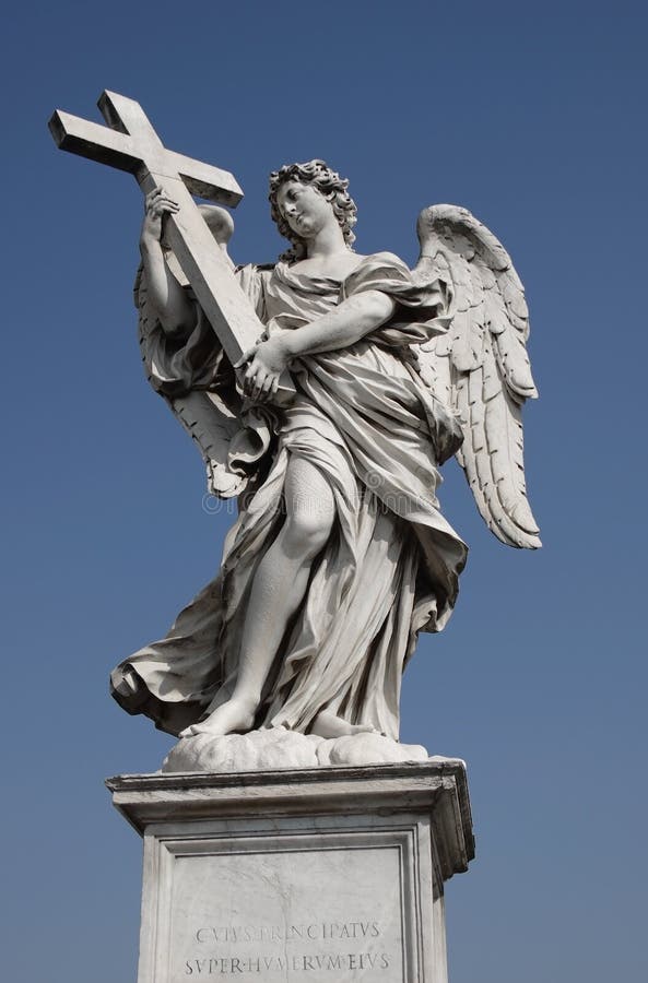 Angel statue stock photo. Image of religion, europe, dusk - 42141516