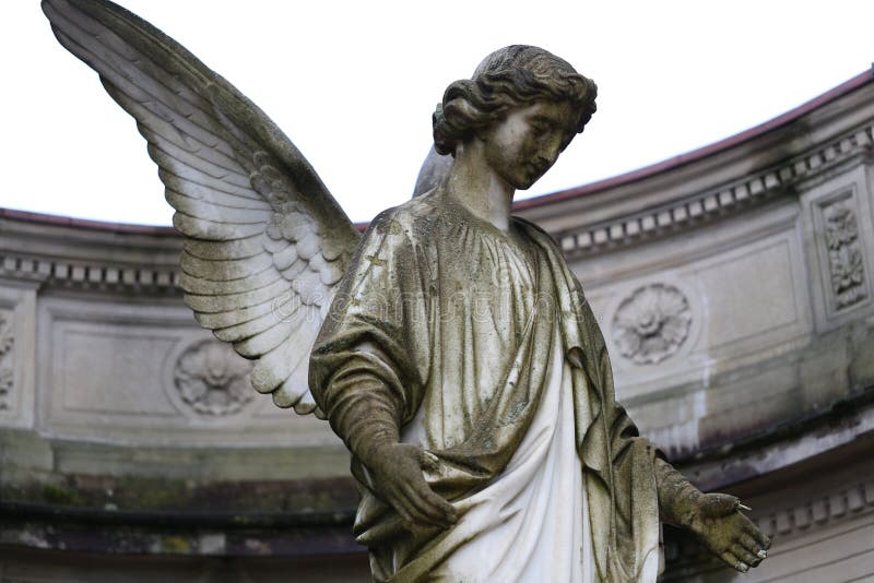 Angel Statue in Baden-Baden Germany Stock Image - Image of stone ...