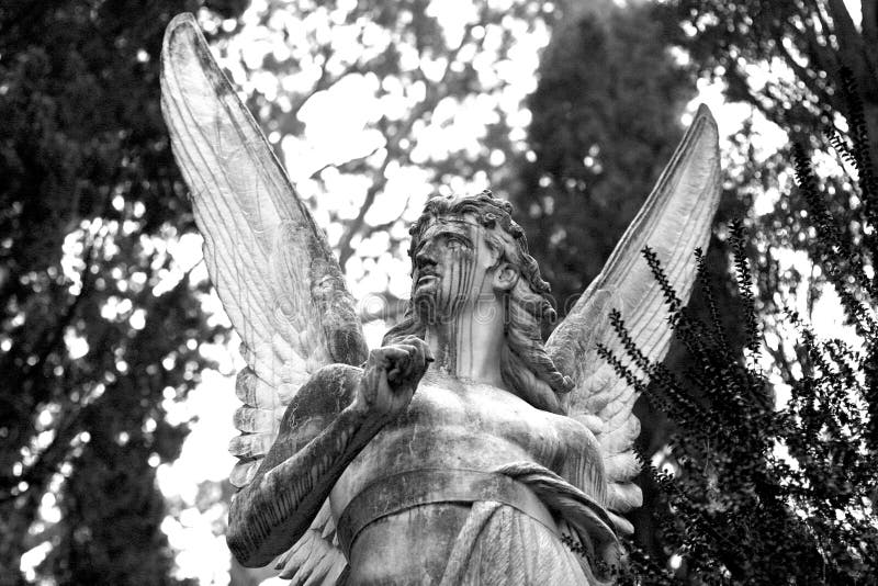 Angel Statue Low Angle View Stock Photo - Image of italy, tears: 199166026