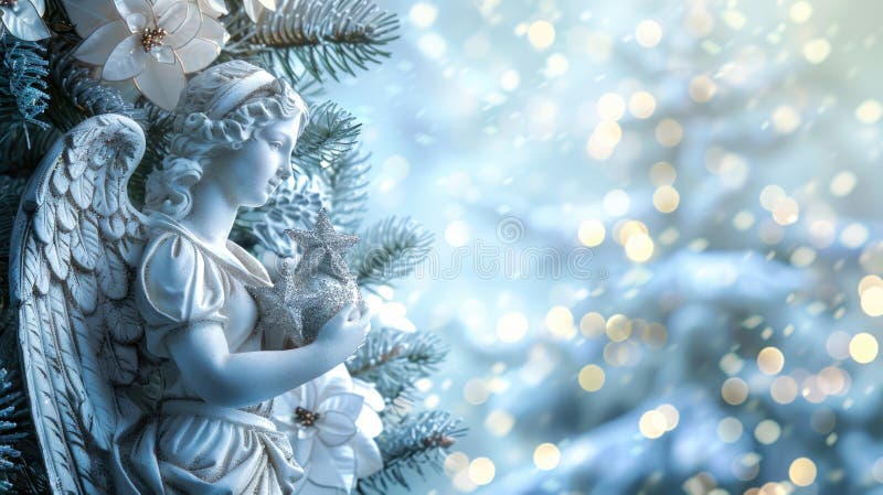 An Angel Statue Perfect for Angel-themed Designs Stock Photo - Image of ...