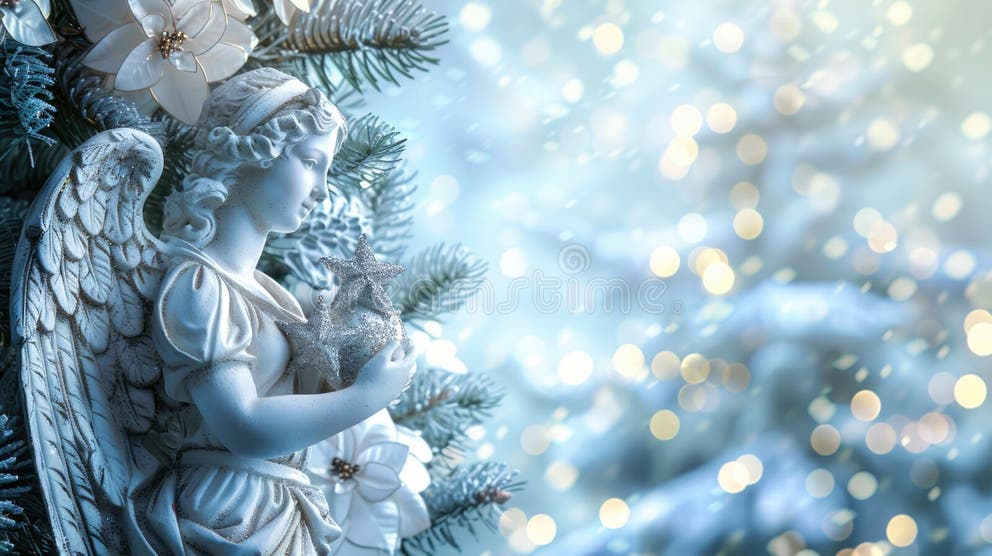 An Angel Statue Perfect for Angel-themed Designs Stock Photo - Image of ...