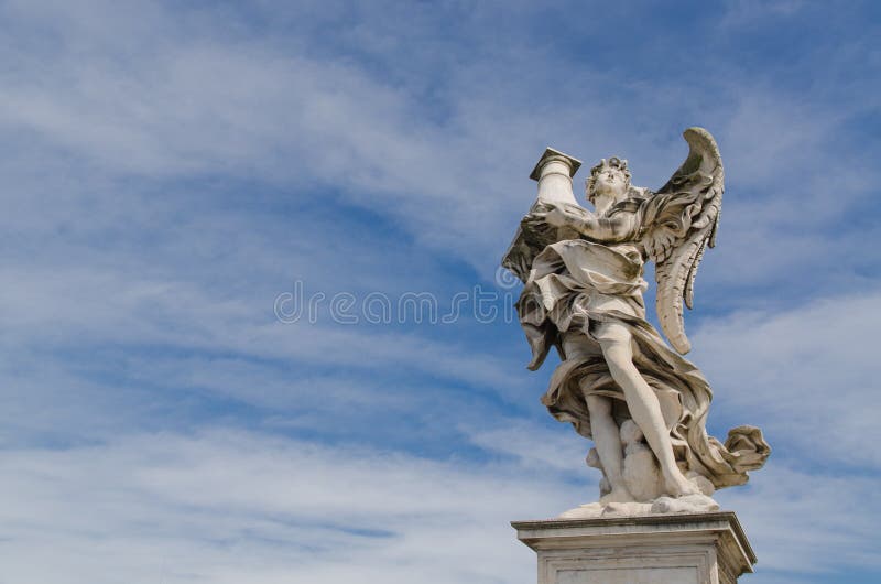 Angel statue, Rome, Italy stock photo. Image of roman - 40998880