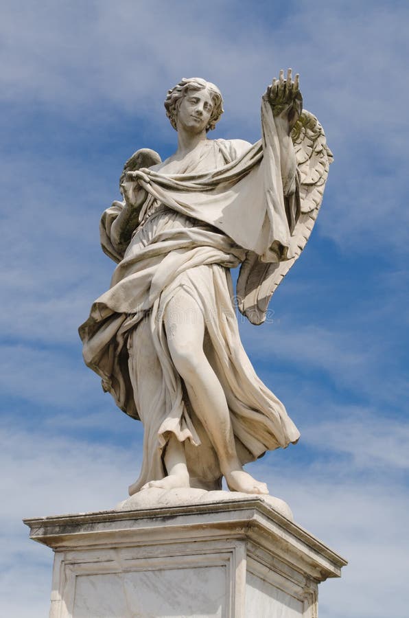 Angel Statue Rome stock photo. Image of statue, tiber - 22978806