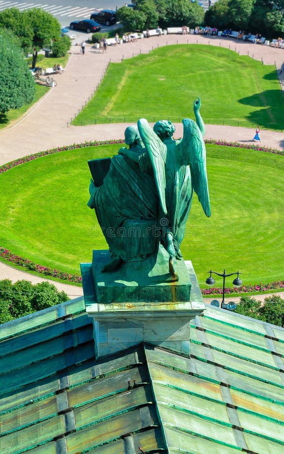 Angel statue stock image. Image of roof, rusty, angel - 36737277