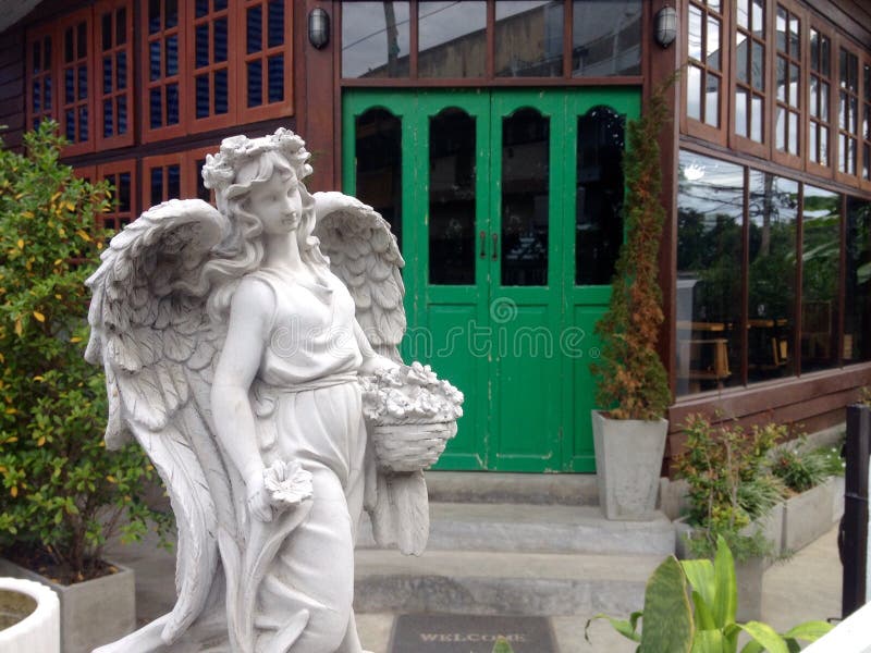 Angel doors stock photo. Image of antique, wood, catholic - 39317984