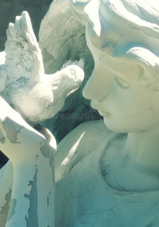 Angel in stone stock photo. Image of angel, statue, stone - 149967986