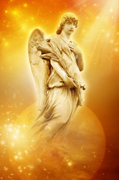 Angel of Sun stock illustration. Illustration of spiritual - 20159609