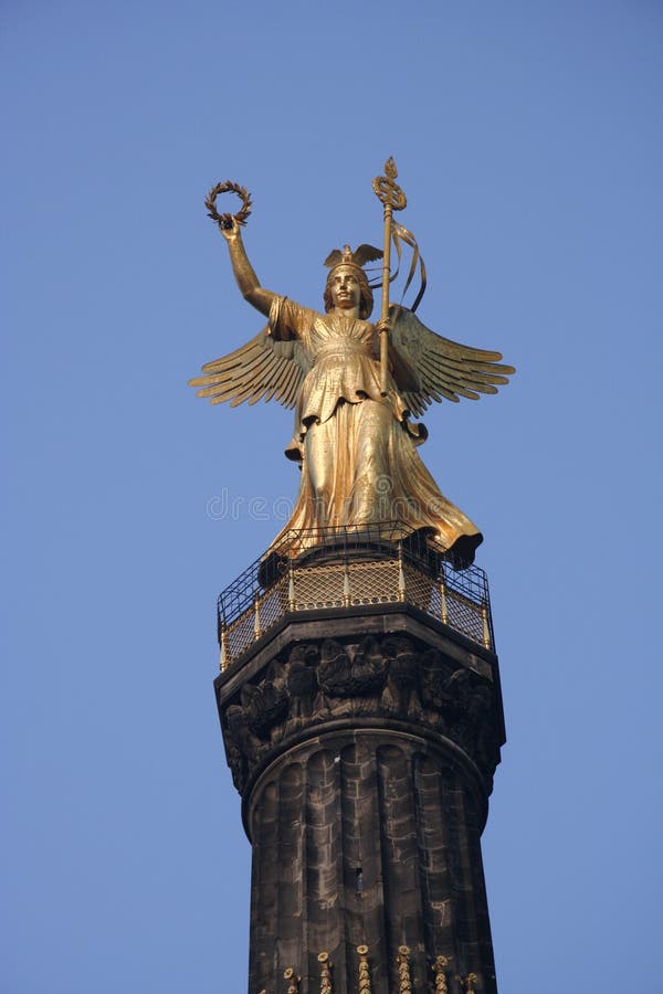 The Angel symbol of Berlin stock image. Image of golden - 3452137