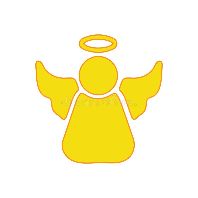 Angel vector icon eps 10. stock vector. Illustration of religion ...