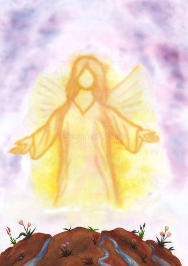 Visión Angelical (2012) stock de ilustración. Ilustración de colores ...