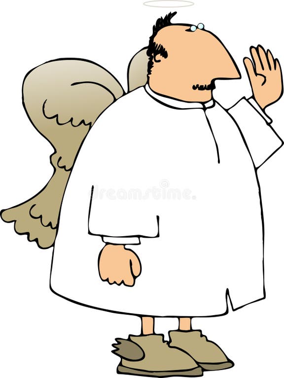 Angel waving stock illustration. Illustration of wave, funny - 637915