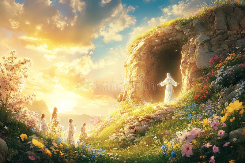 Joyful Resurrection Illustration Stock Illustration - Illustration of ...