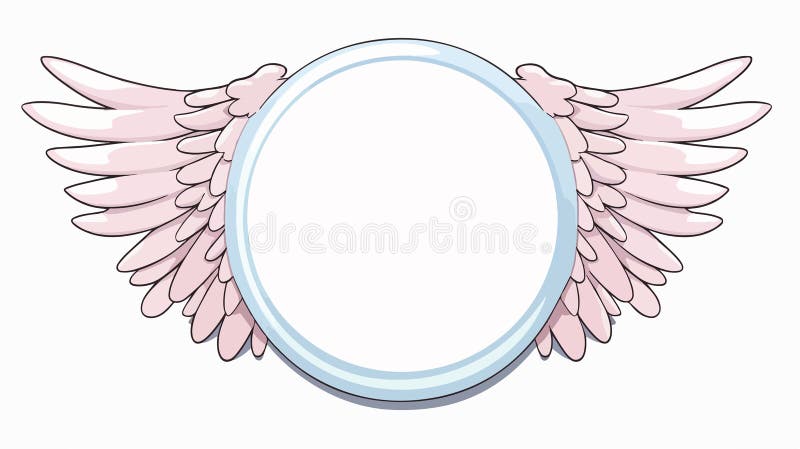 Angel Wing and Circle on it Stock Vector - Illustration of heavenly ...