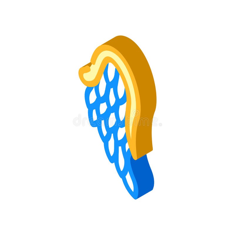 Angel Wing Isometric Icon Vector Illustration Stock Illustration ...