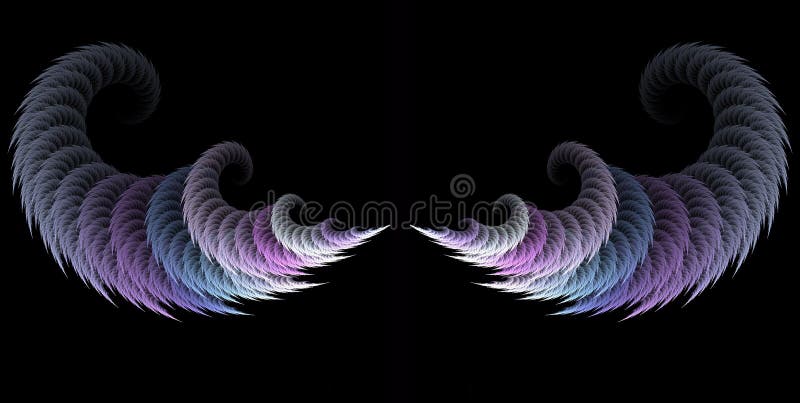 Abstract Fractal Wings stock illustration. Illustration of fairy - 14227318