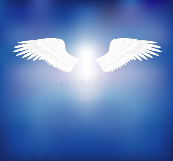 Heaven Angel Wings Blue Background Stock Illustrations – 2,159 Heaven ...