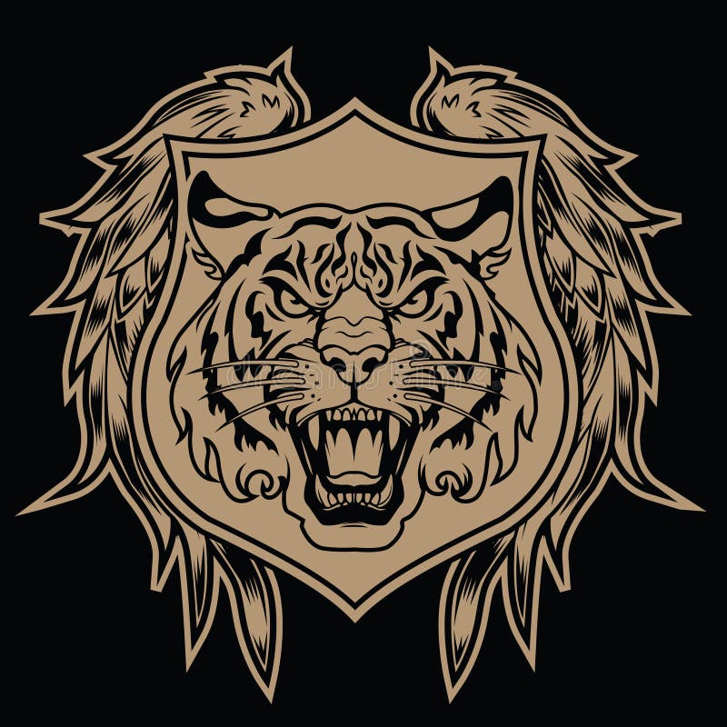 Vector Tiger Head Wings Logo Wing Brand and Logotype Wing Bird Winged ...