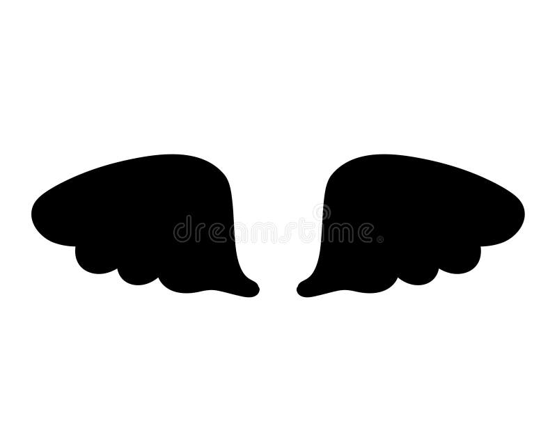 Angel Wings in Heaven Hawk Feather Wing Pattern Stock Vector ...