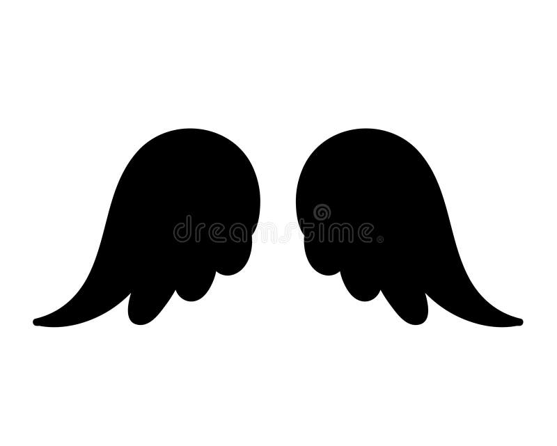 Angel Wings in Heaven Hawk Feather Wing Pattern Stock Vector ...