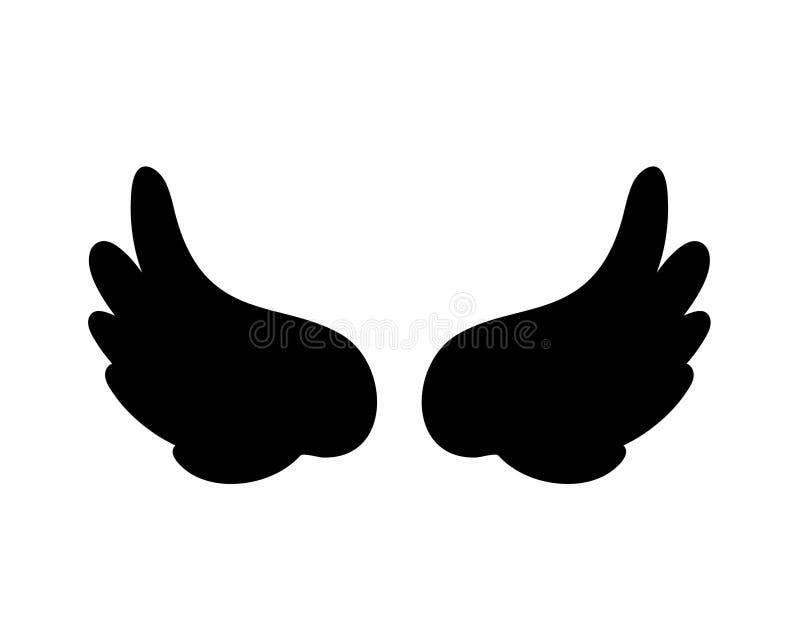 Angel Wings in Heaven Hawk Feather Wing Pattern Stock Vector ...