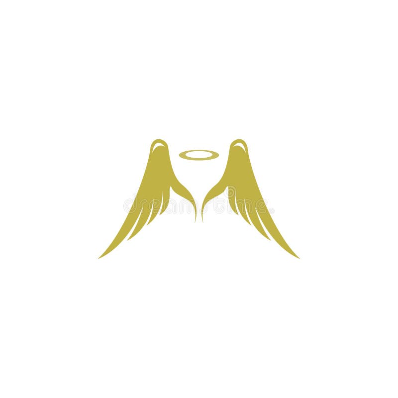 Angel Wings Icon Logo Design Stock Illustration - Illustration of ...