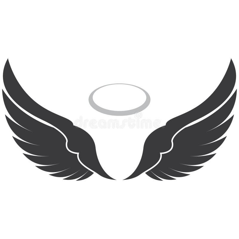 Angel wings logo stock vector. Illustration of white - 286295869