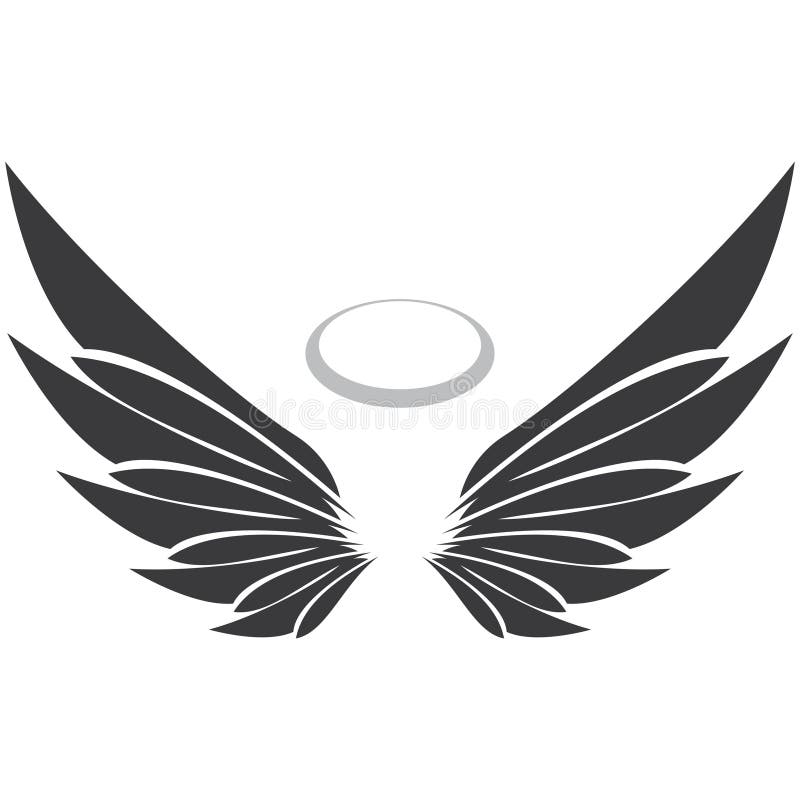 Angel wings logo stock vector. Illustration of graphic - 286295888
