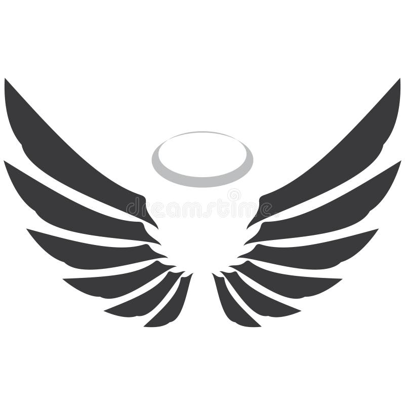 Angel wings logo stock vector. Illustration of decorative - 286295902