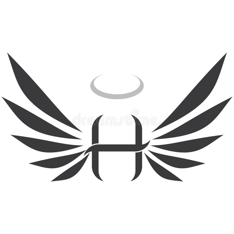 Angel wings logo stock vector. Illustration of decoration - 286295906