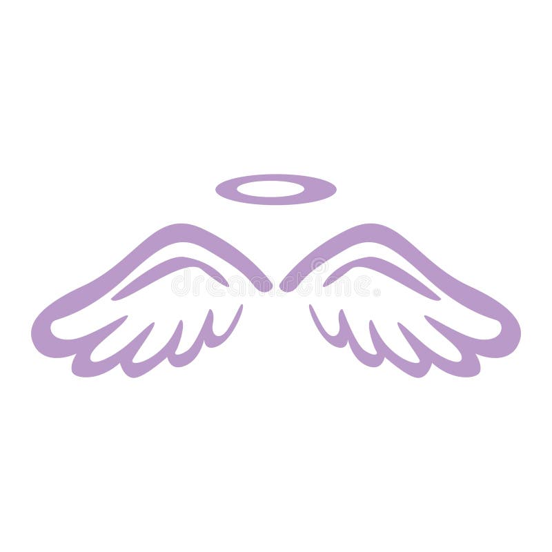 Angel Wings Logo Icon Design Stock Vector - Illustration of angel ...