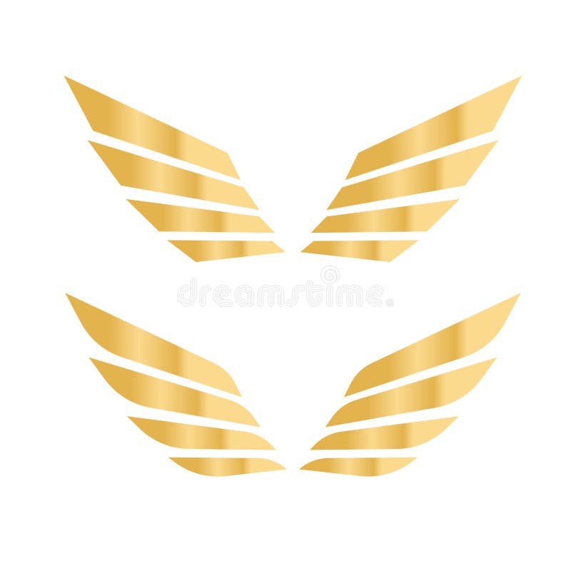 Angel Wings Vector. Bird Wings Art Stock Vector - Illustration of curve ...