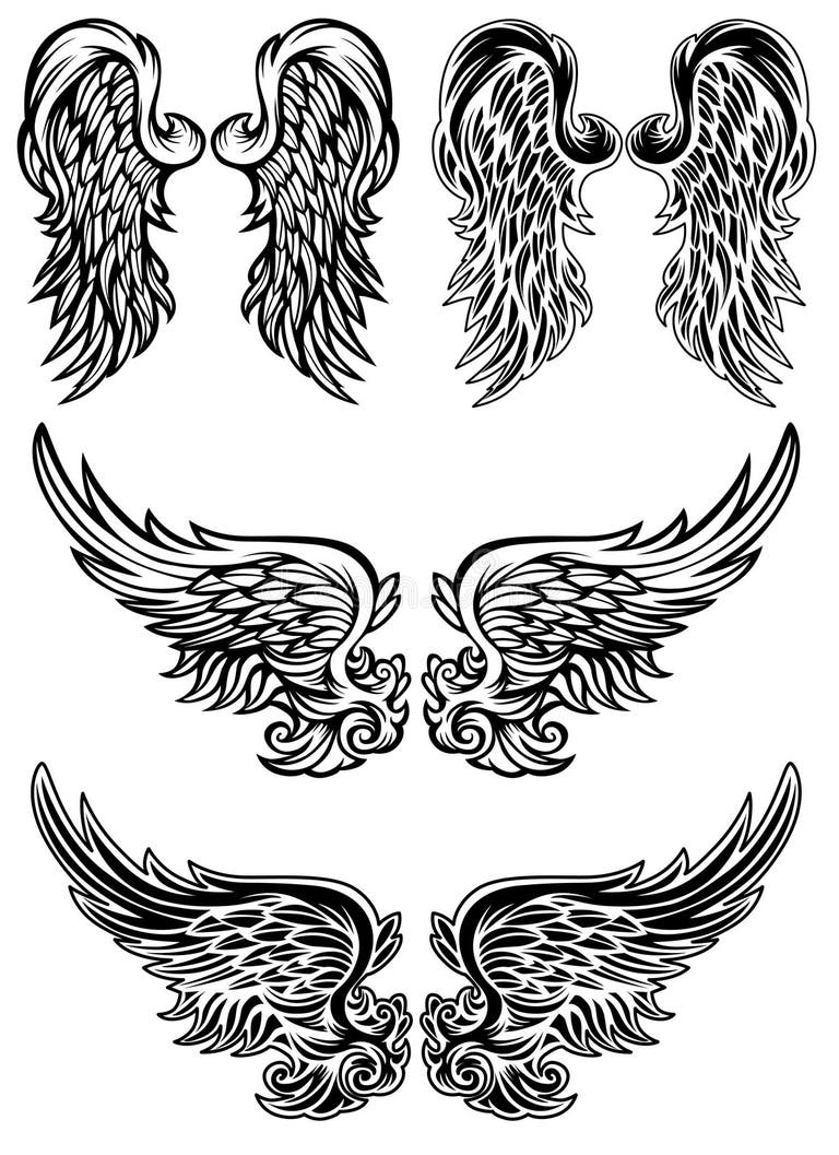 Angel Wings Stock Illustrations – 67,222 Angel Wings Stock ...