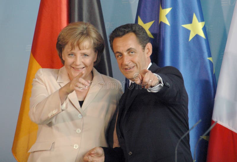 Angela Merkel, Nicolas Sarkozy Imagem Editorial - Imagem de nicolas ...