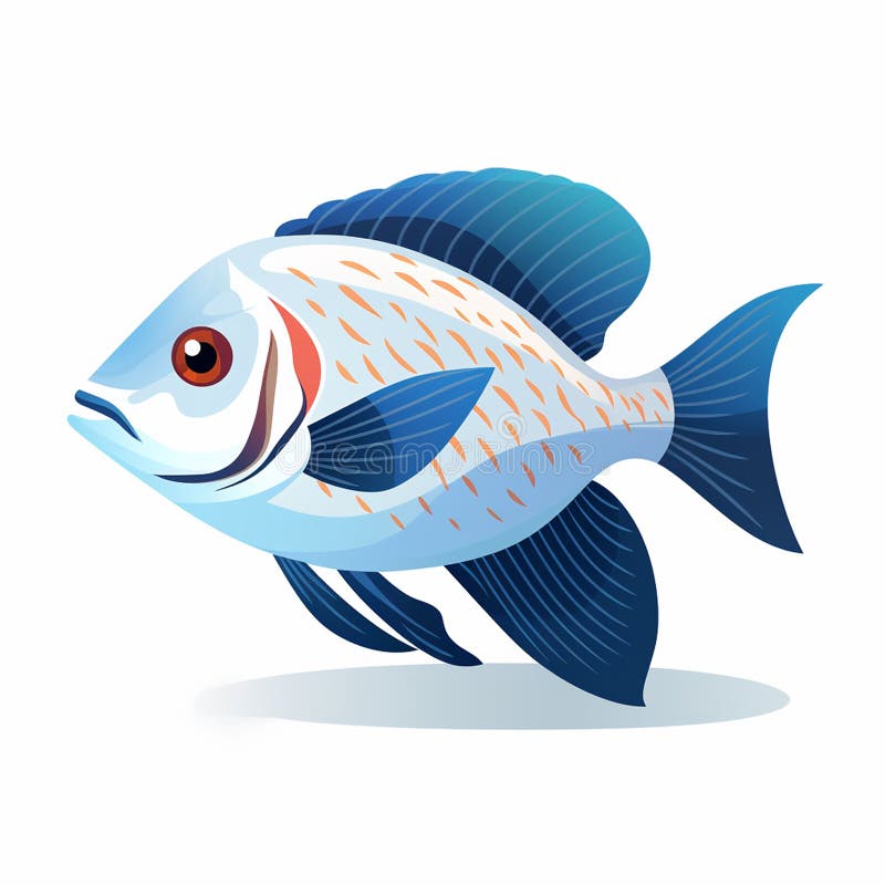 Angelfish Drawing for Magazine Spreads Stock Illustration ...