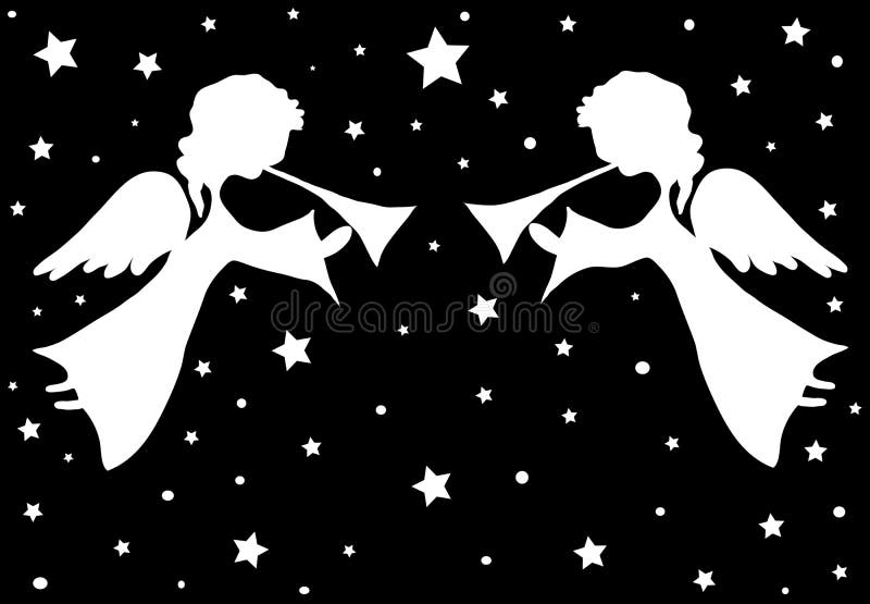 Angeli di natale illustrazione vettoriale. Illustrazione di simboli ...
