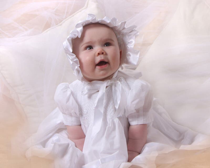Angelic baby stock image. Image of horizontal, happiness - 10765829