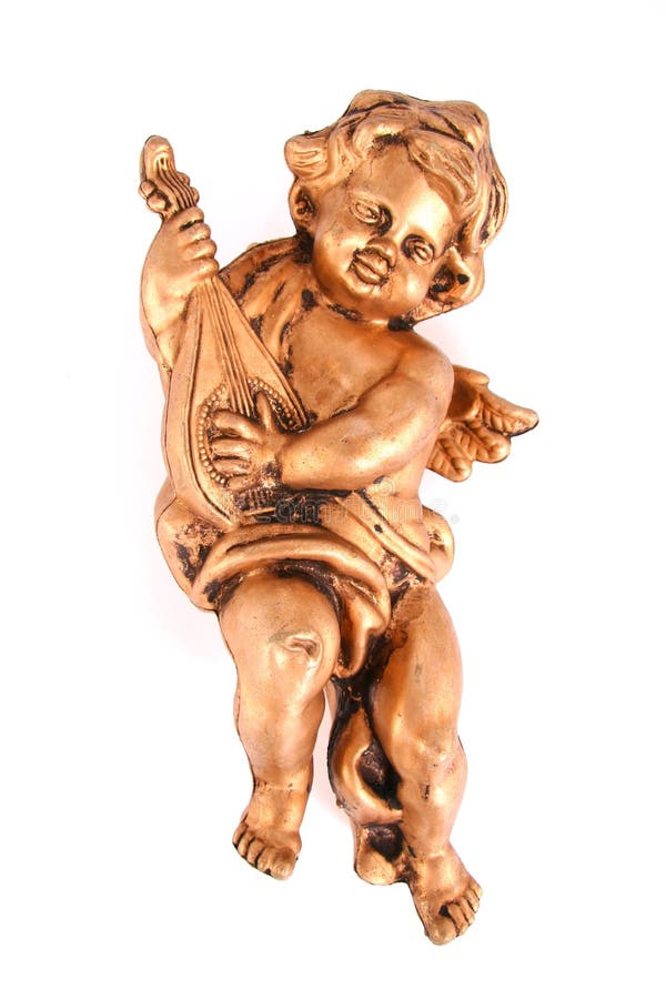 Angelic Cherub stock image. Image of religion, angel, gold - 425817